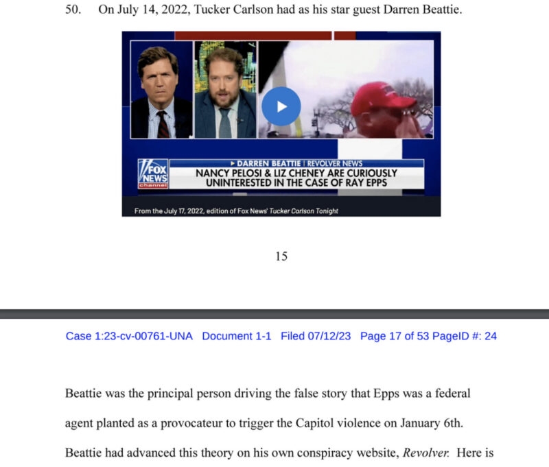 BREAKING: Fed-Protected J6 Provocateur Ray Epps Sues FOX for Defamation... Tucker Carlson and ...