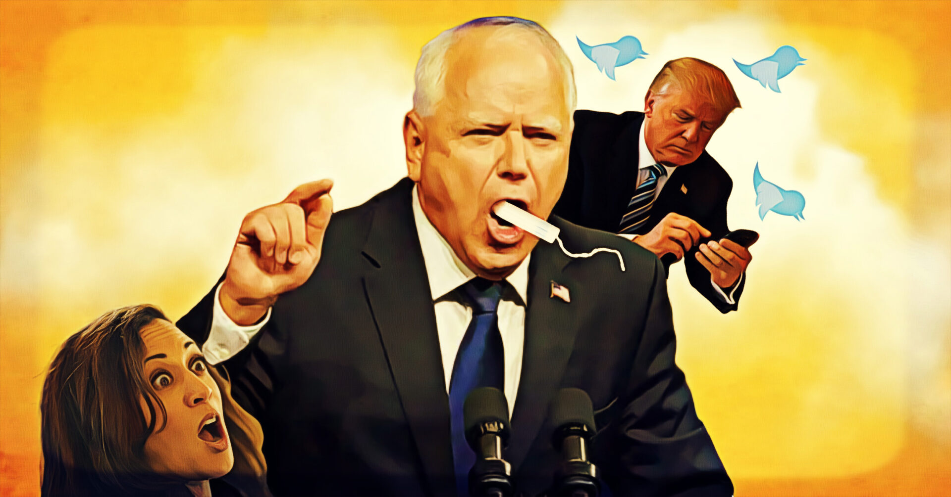 He's back! Trump takes to Twitter to savage 'Tampon Tim' and Democrats ...