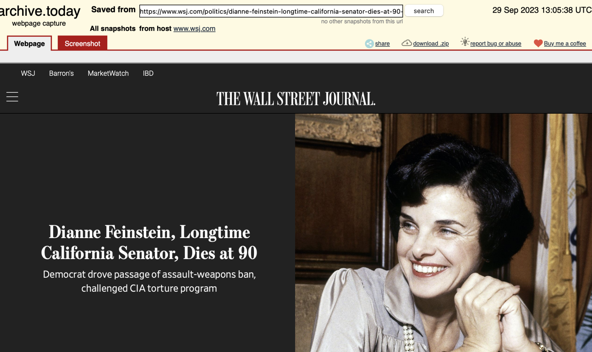 RIP: Radical liberal Senator Dianne Feinstein dead at 90... - Revolver News