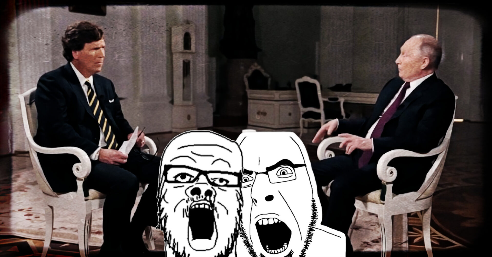 The media absolutely loses its mind over Tucker doing his job and ...