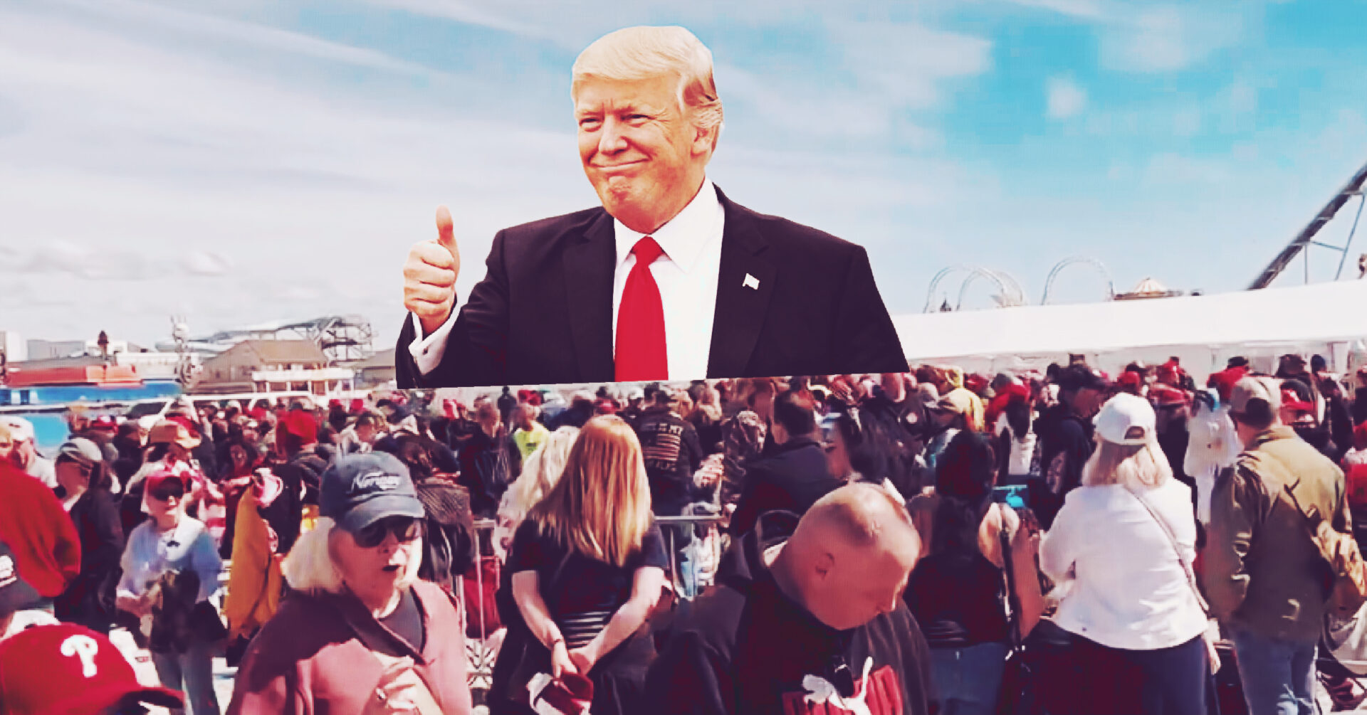 2016 all over again? Look at these NJ crowds waiting for President ...