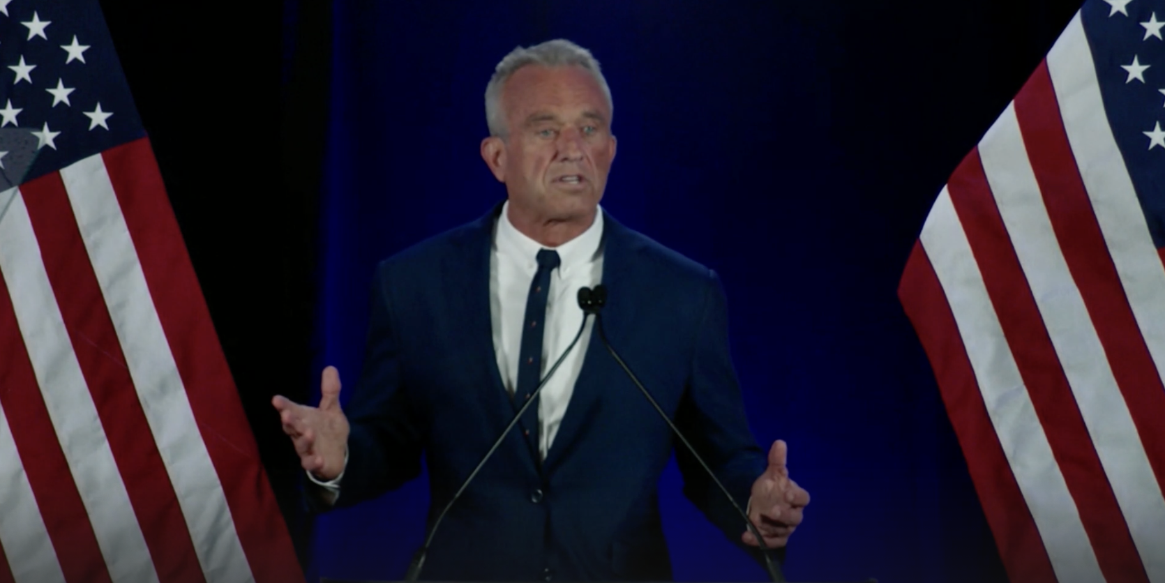 RFK Jr. press conference... endorses Trump in ten battleground states ...